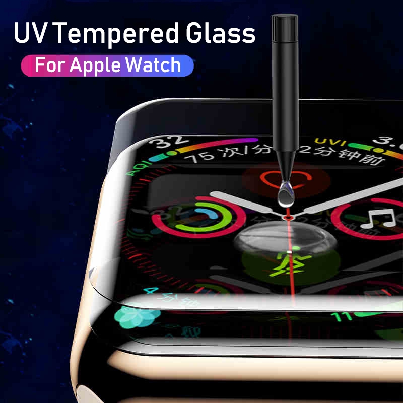 Para Apple Watch 1/2/3/4 38/40/42/44mm Nano Cola Protetor De Tela De ...