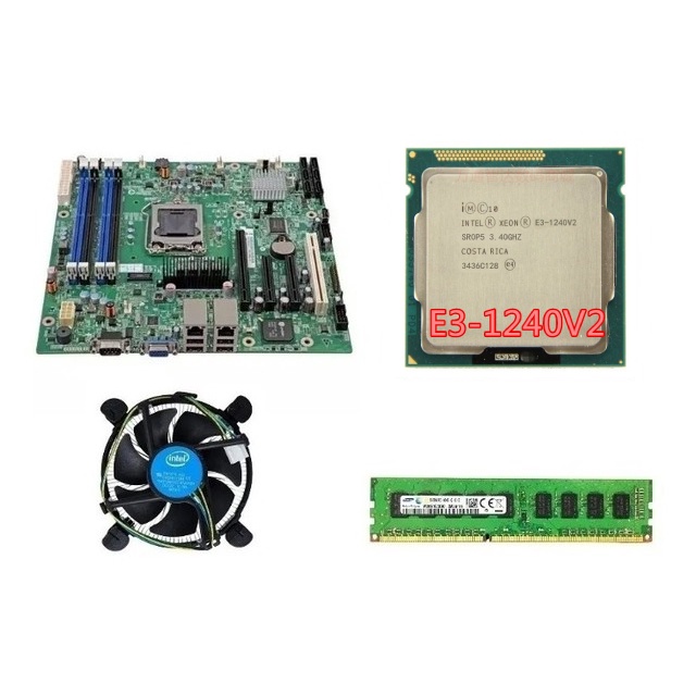 Kit Servidor Intel S1200bts 1155 + Processador + 8gb | Shopee Brasil