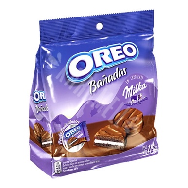 Biscoito Banadas Chocolate Ao Leite 248g - Oreo & Milka | Shopee Brasil