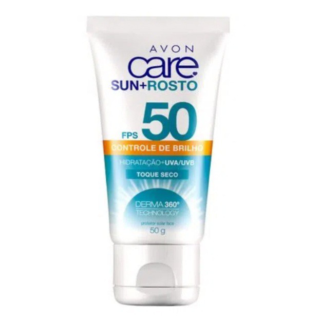 Avon care sun+rosto fps 50 protetor solar face 50g toque seco | Shopee Brasil