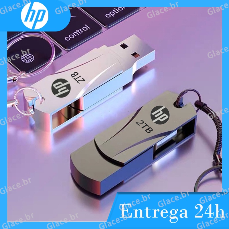 Pen Drive De 2TB HP Metal Extra Grande Memória 2TB Portátil USB Flash ...