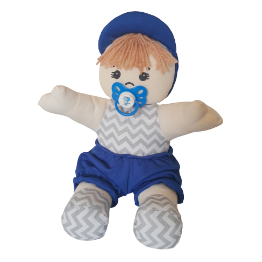 Boneco de Pano Boneca de Pano Brinquedo para Menina ou Menino Bebê de ...