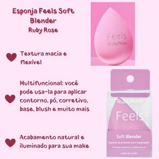 Esponja para Maquiagem Feels Mood- Ruby Rose | Shopee Brasil