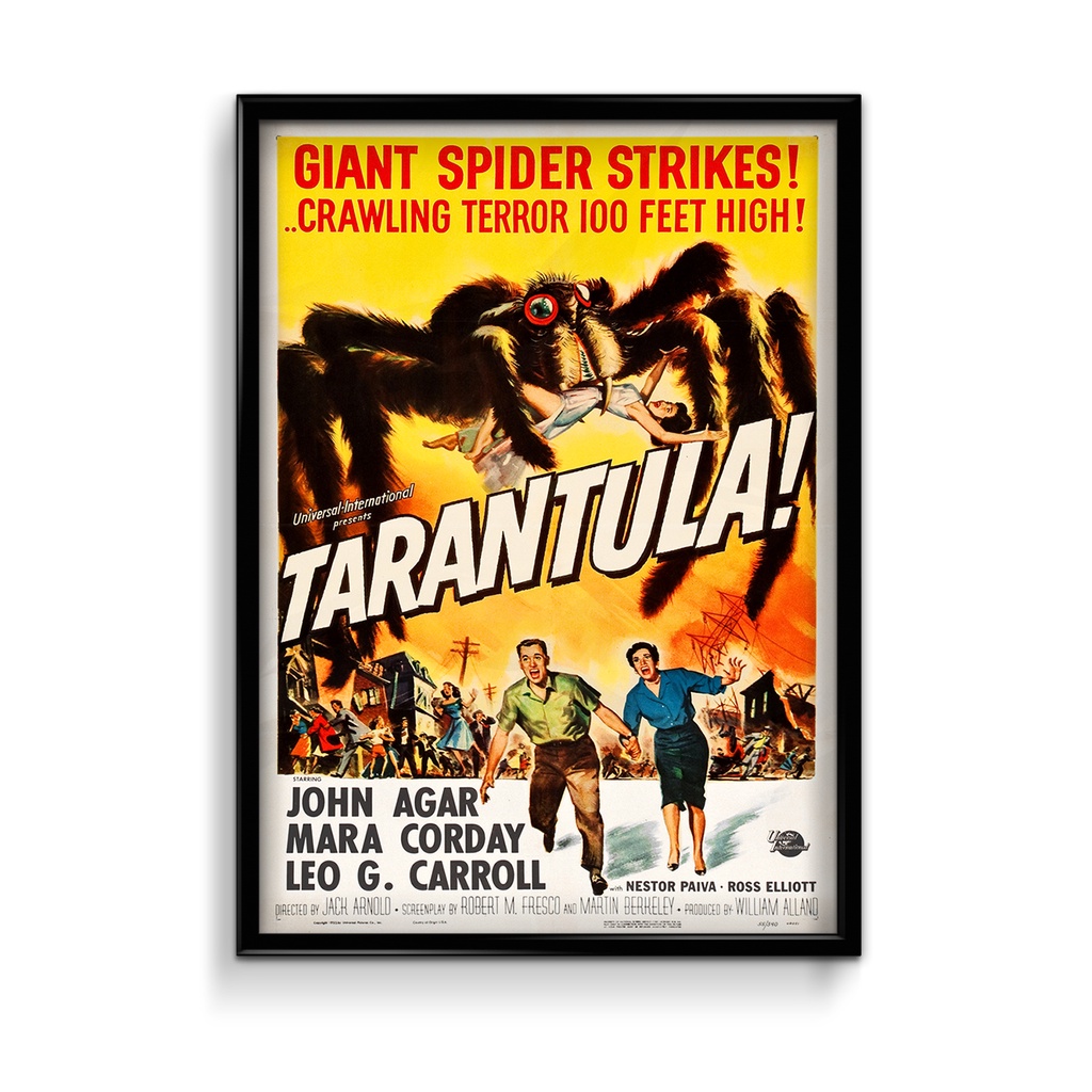 Quadro Decorativo Sci-Fi Ficção Científica Tarantula Terror Vintage ...