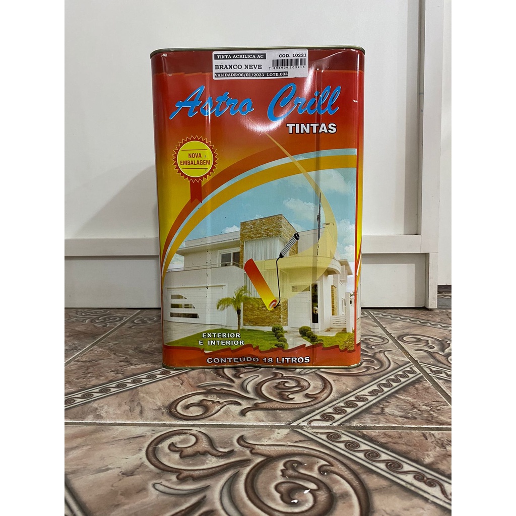 Tinta Parede 18L Acrilíca Astro Crill Cores | Shopee Brasil