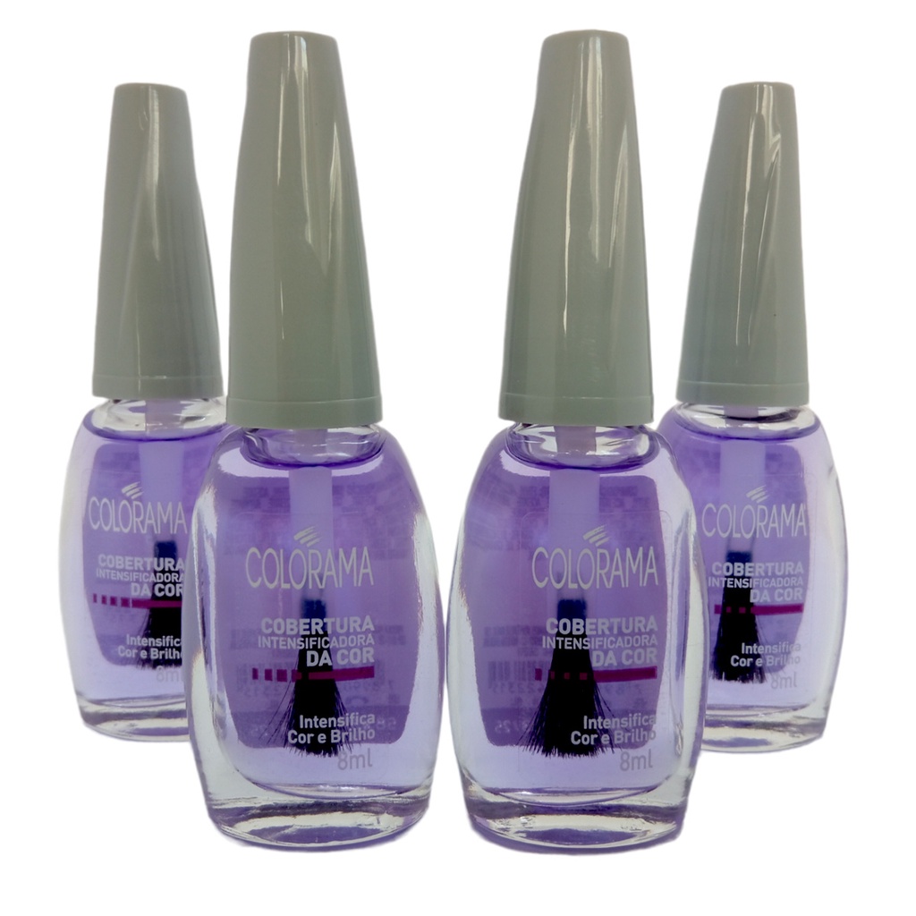 Verniz Extra Brilho Colorama Cobertura Intensificadora Da Cor Kit C/ 4 ...