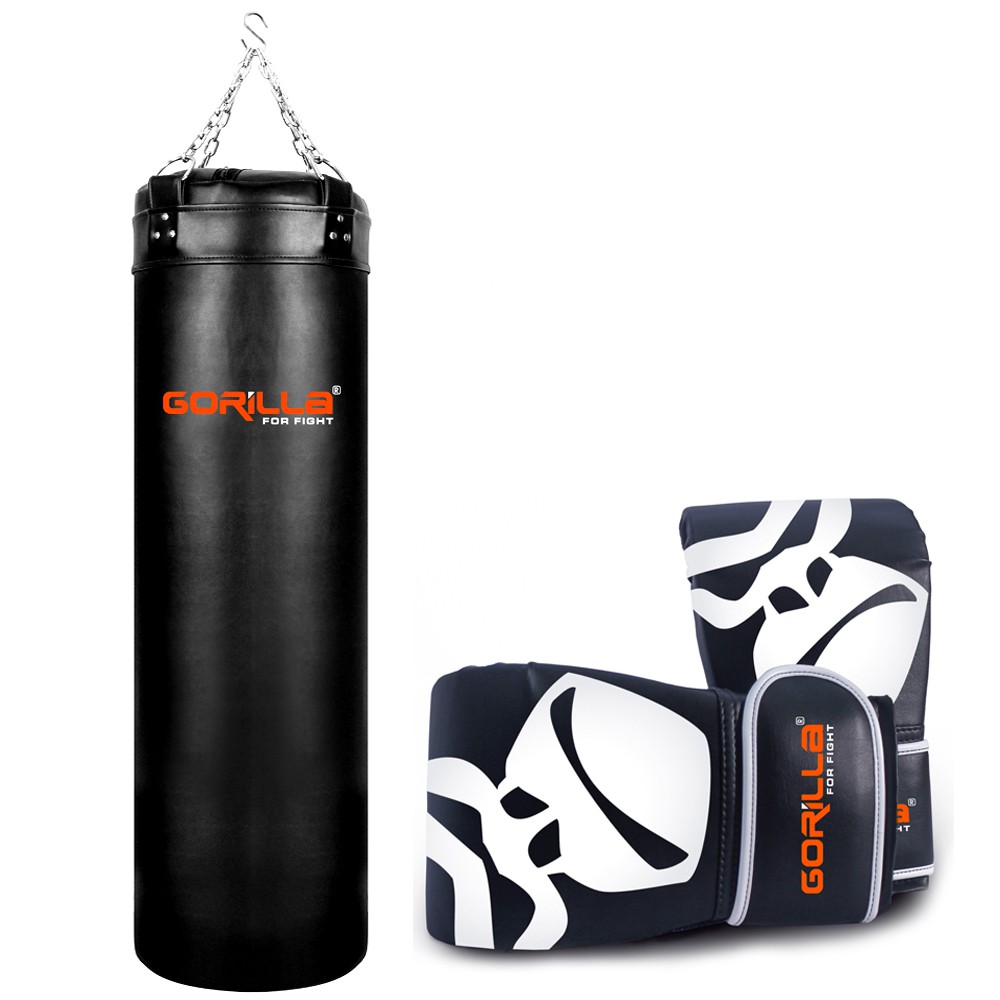 Envio Imediato Kit Luta Saco Pancada Profissional 120x100 Gorilla + Par ...