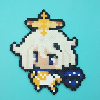 Ímã Paimon - Genshin Impact - Pixel Art/ Pixel Arte/ Perler Beads ...