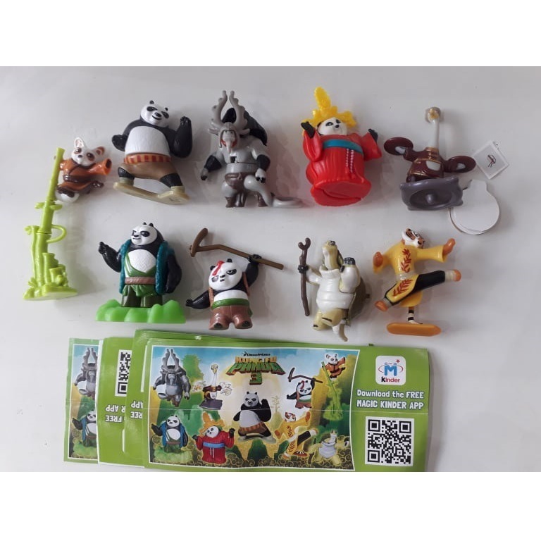 Kinder ovo - Coleção completa Kung Fu Panda 3 | Shopee Brasil