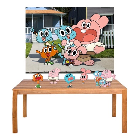 Kit Festa Incrivel Mundo De Gumball Display + Painel 100x60 | Shopee Brasil