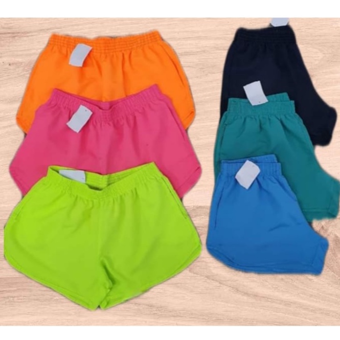 Short Feminino Tectel/Tactel Tamanhos P ao GG Cores Variadas Moda Praia ...