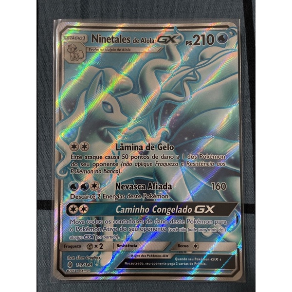 Carta Ninetales de Alola GX (133/145) Guardiões Ascendentes - Pokemon ...