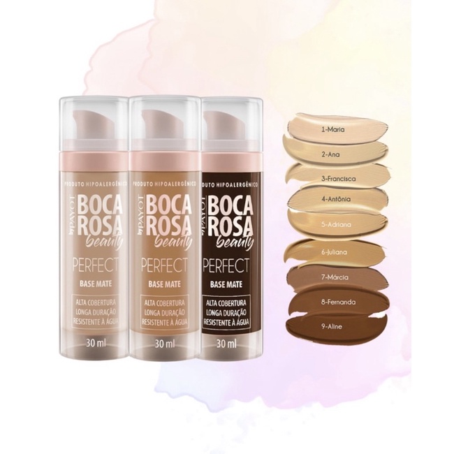 Base Líquida Mate | Perfect | Boca Rosa Beauty by Payot | Cores ...