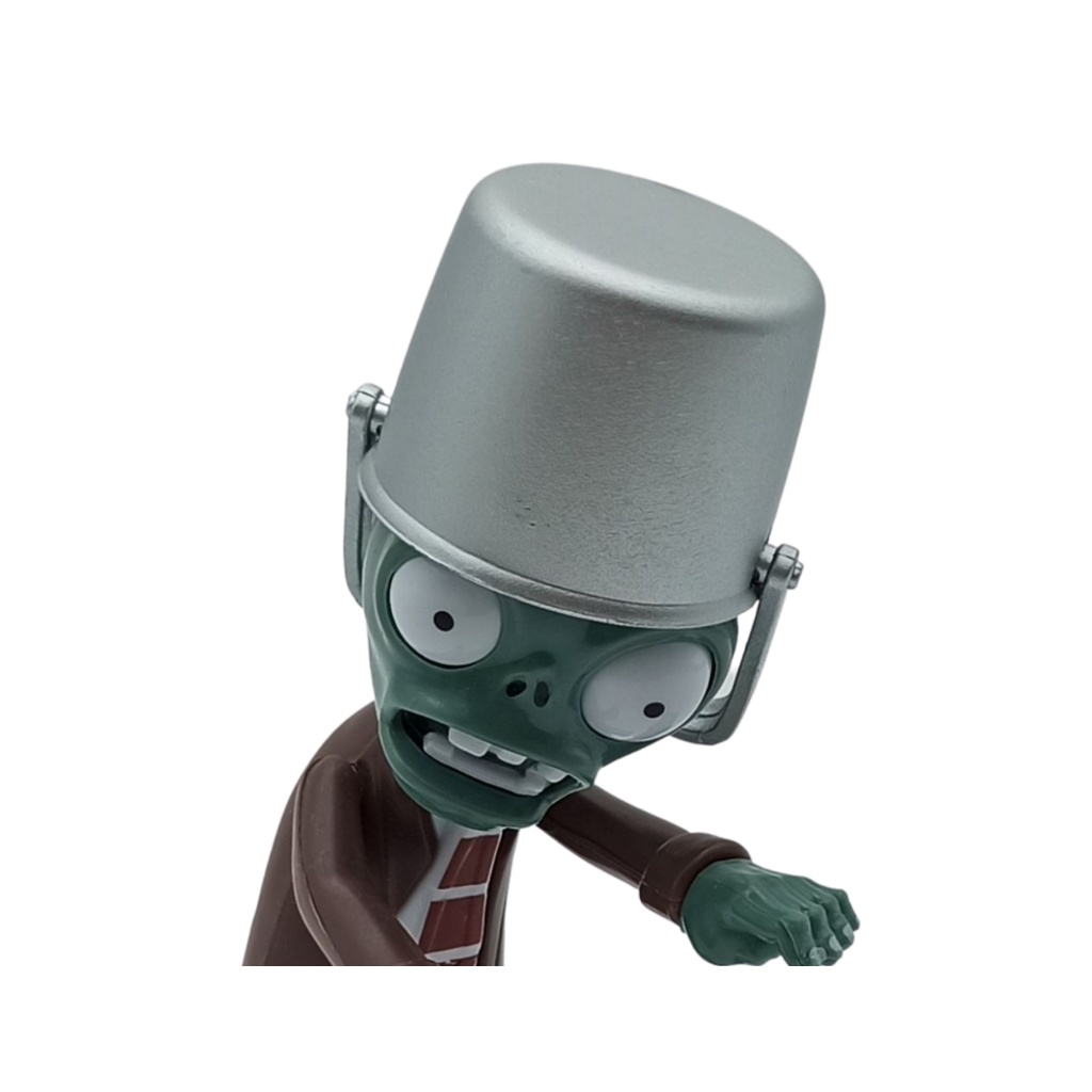 Plants Vs Zombies Boneco Zumbi Cabeça De Balde Brinquedos Colecionáveis ...