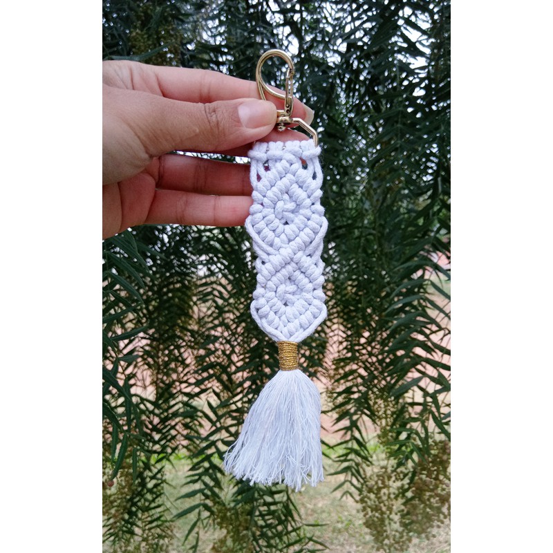 Chaveiro macrame, diversos modelos, macrame keychains, chaveiro para ...