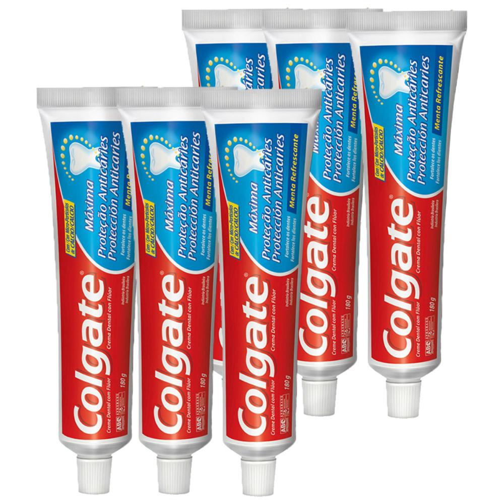 Kit Creme Dental Colgate Máxima Proteção Anticáries Tamanho Família ...
