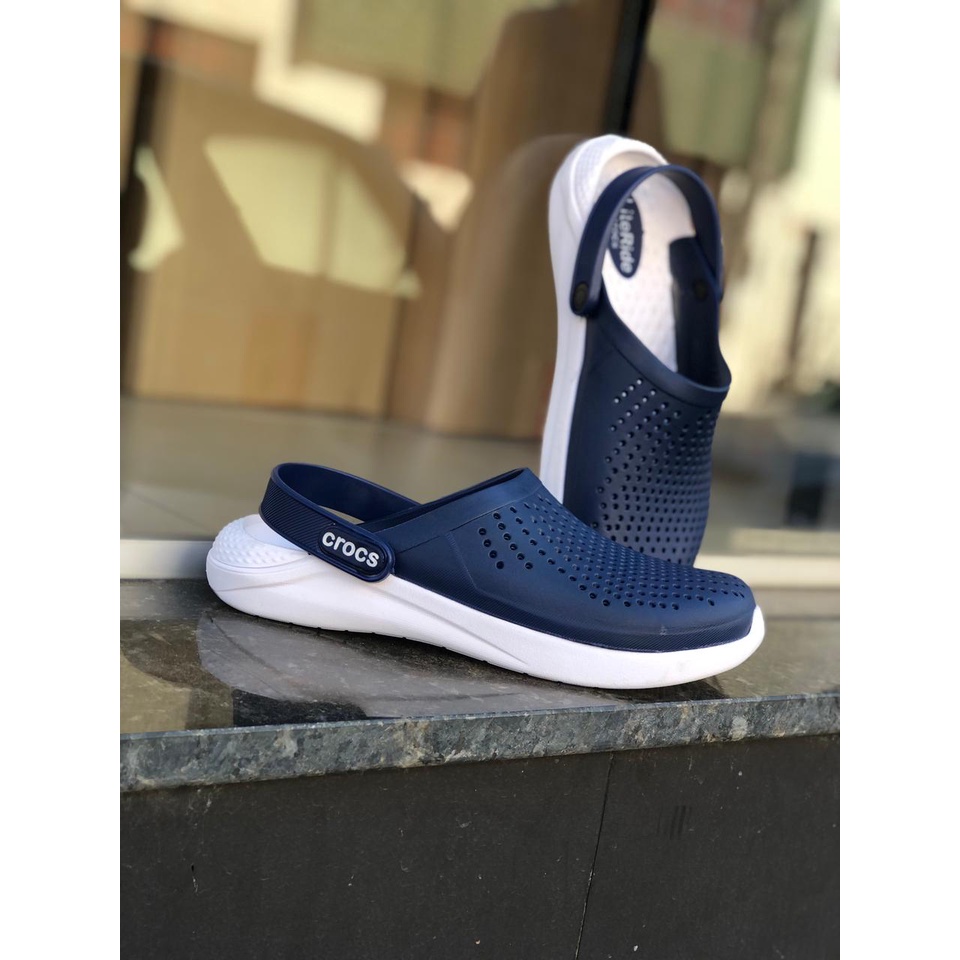 CROCS LITE RIDE Sandália Chinelo Babuche Crocs Super Leve Macio ...