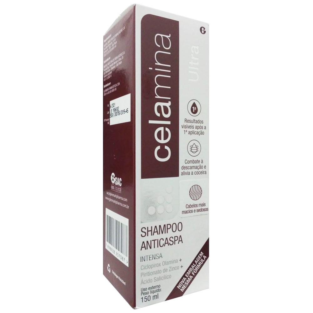 Celamina Ultra Shampoo Anticaspa 150mL | Shopee Brasil