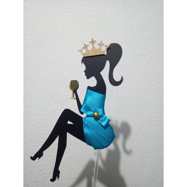 Topo e bolo boneca Barbie personalizada, Topper linda Barbie toper ...