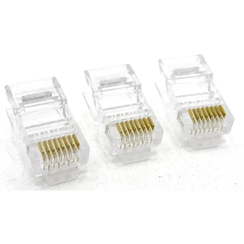 Conectores Macho Rj45 Cat5 Original- 50un | Shopee Brasil