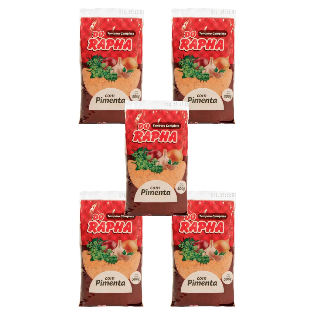 Kit 5 Temperos Completo Com Pimenta - Tempero - 2,5kg - Produtos do ...