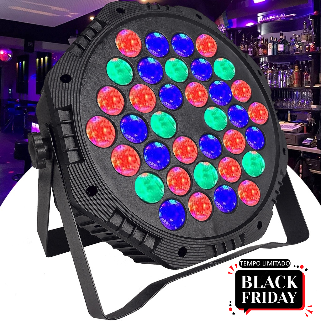 Canhao Refletor Par 64 18 Leds Cree 12w Rgbw Dmx Quadriled - Corre Que Ta Baratinho