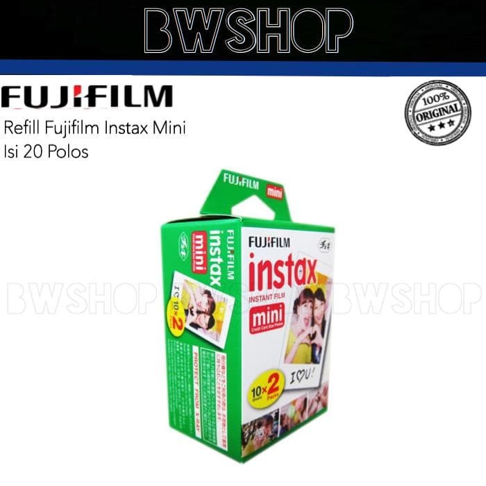 Fujifilm Instax Mini Papel Contents 20 - Papel Instax - Refil Polaroid ...
