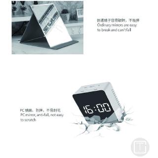 Espelho LED Tempo Display Light Night Temperatura Digital Desk Desk ...