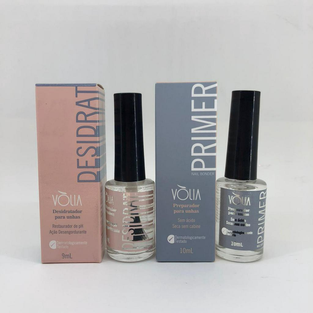 Kit Desidrat 9ml + Primer 10ml Volia Para Unhas Com Nota Fiscal ...