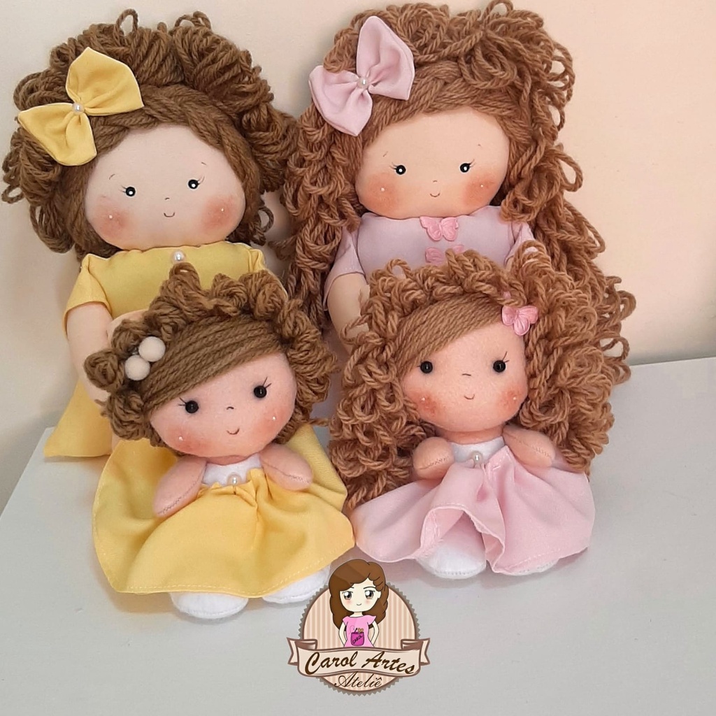 Boneca De Pano Mae E Filha | Shopee Brasil