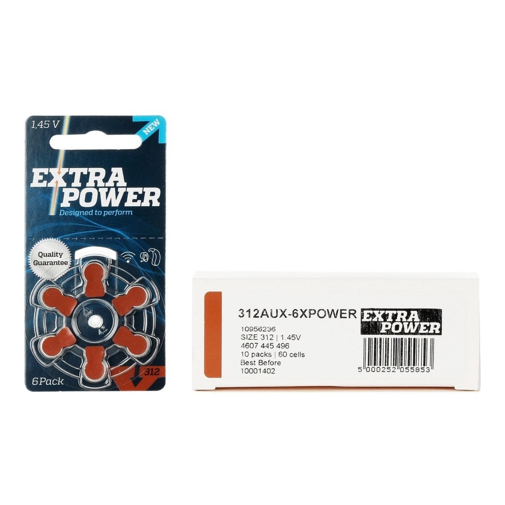 Pilha Para Aparelho Auditivo Extra Power 312 - 90 Unidades | Shopee Brasil