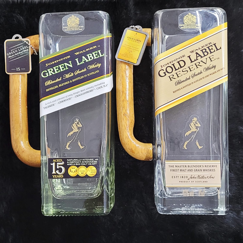 Kit 5 Whisky Johnnie Walker Blue Label + Gold Label + Red Label + Black ...