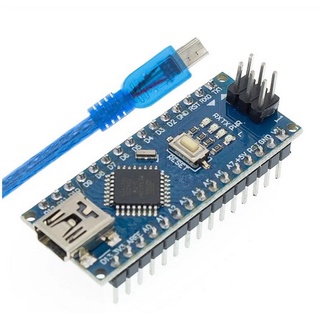 Arduino Nano V3 Ch340 + Cabo Usb Atmega328P | Shopee Brasil