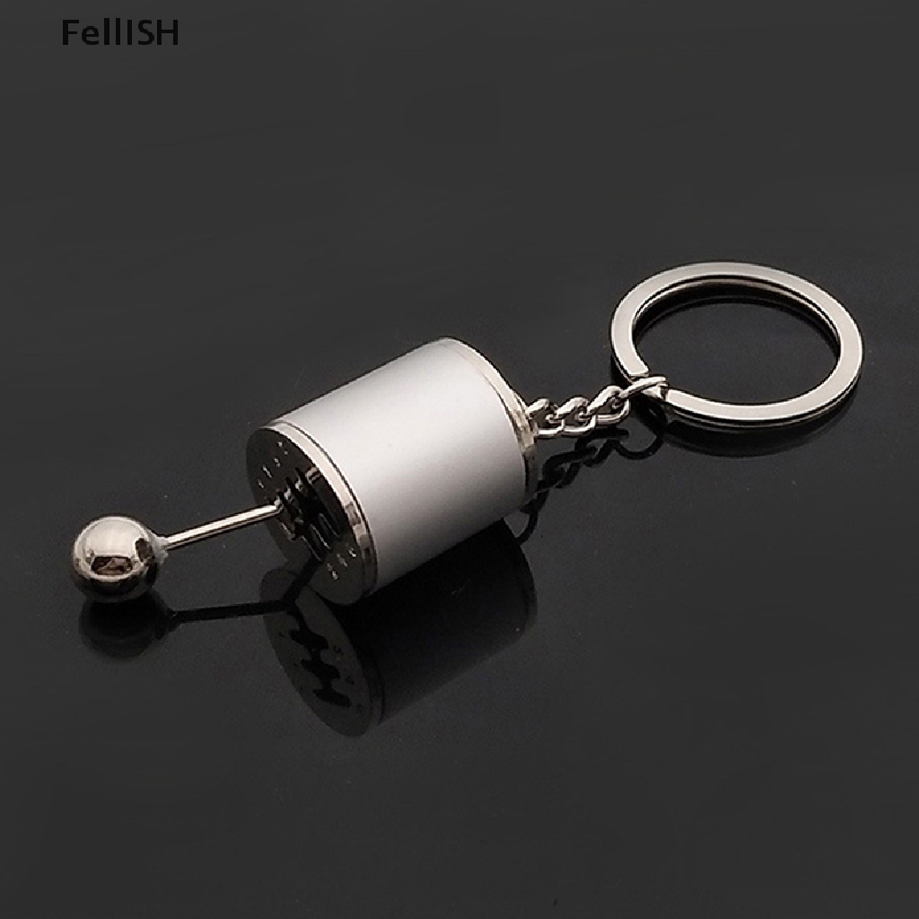 [Fel] 1Pc Car Keychain Gear Knob Free Shift Gear Box Metal Gear Stick ...