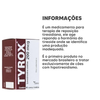 Repositor Hormonal para Cachorro Cepav Tyrox 200mg 60 Comp | Shopee Brasil