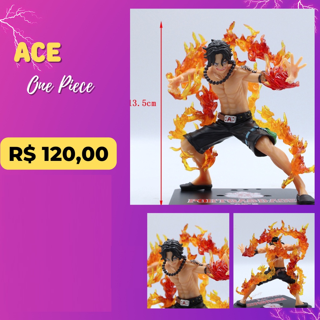 Figure Ace One Piece | Shopee Brasil