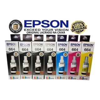 Kit De 7 Tintas Epson Original L365 L380 L375 L395 L380 L220 | Shopee ...
