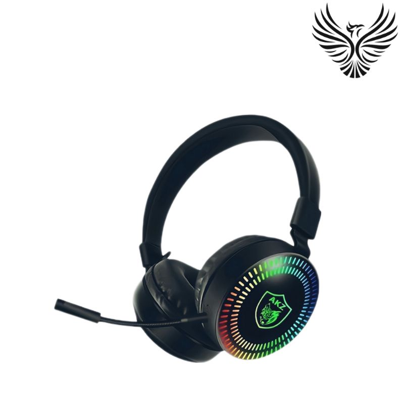 Headset Gamer Com Fio Led RGB AKZ Para Pc | Shopee Brasil