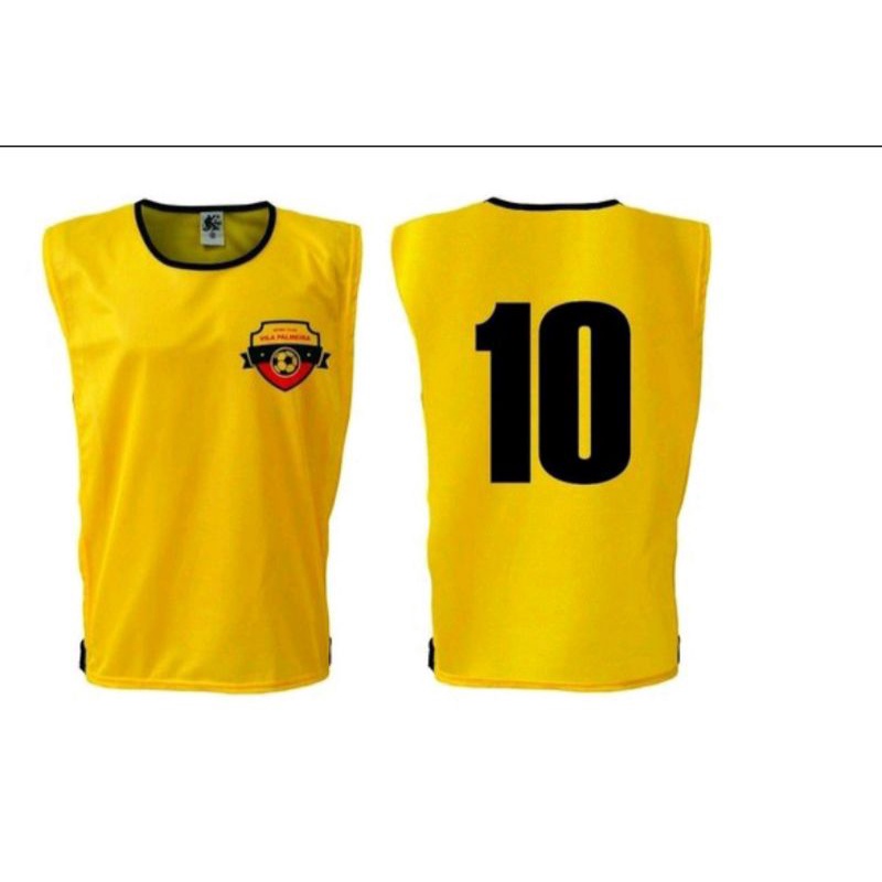 Kit 10 Coletes Futebol Numerado Personalizado - Frente e Costas ...