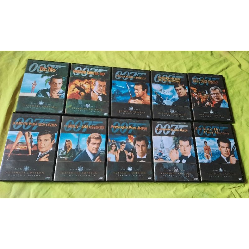 Coleção de DVDs Autorados 007 - Variados | Shopee Brasil