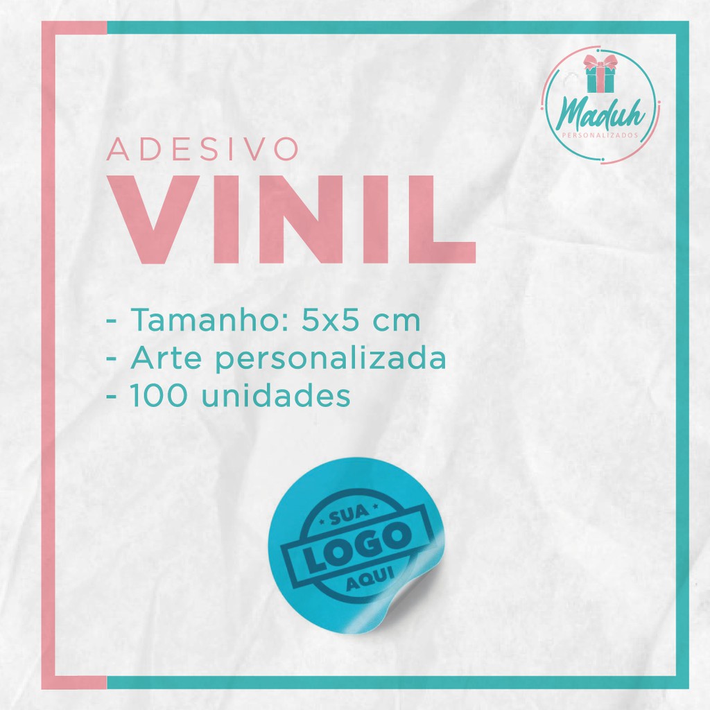 Adesivo Vinil 5x5 cm | Shopee Brasil