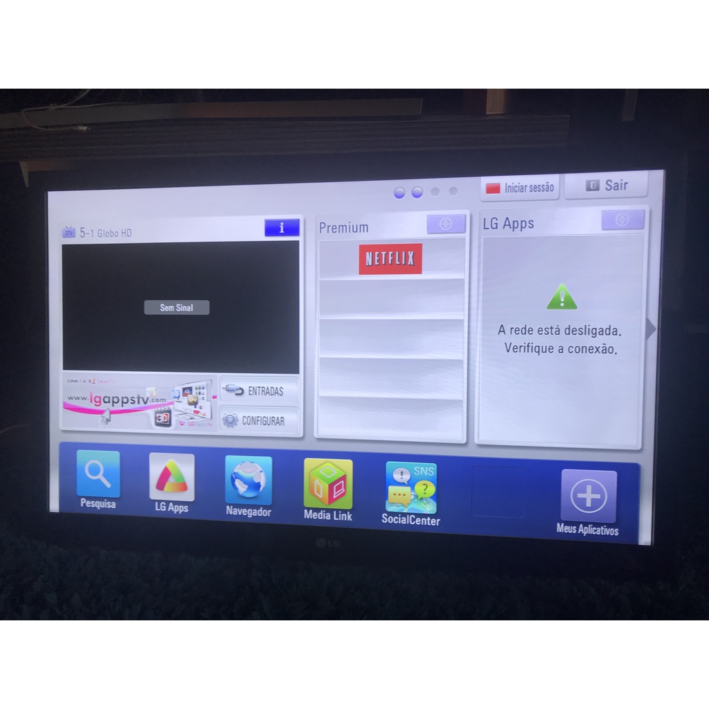 Smart TV LG LED 42 Polegadas Full HD Modelo 42LV3700 - Escorrega o Preço