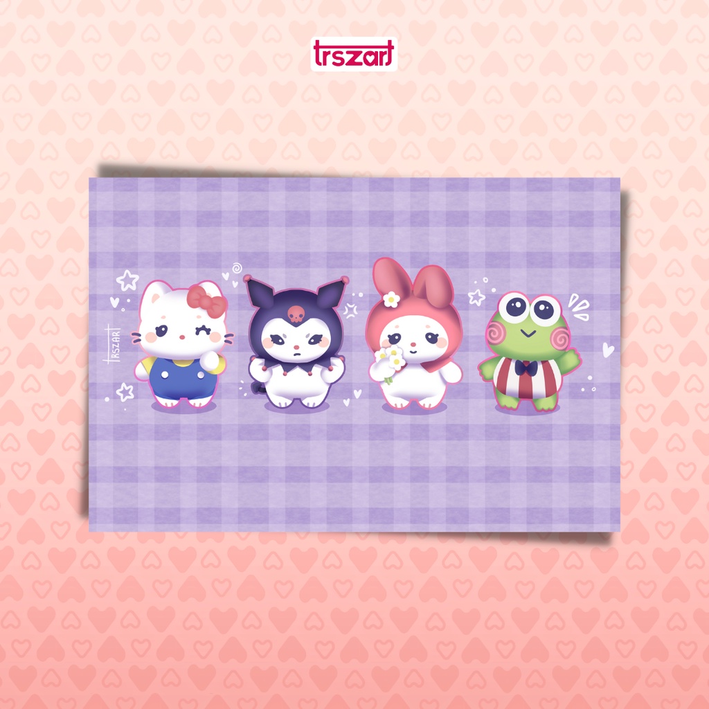 Print A4/Poster - Sanrio Friends / Hello Kitty | Shopee Brasil