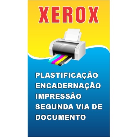 Banner 60x100 Xerox - Impressão - Plastificação | Shopee Brasil