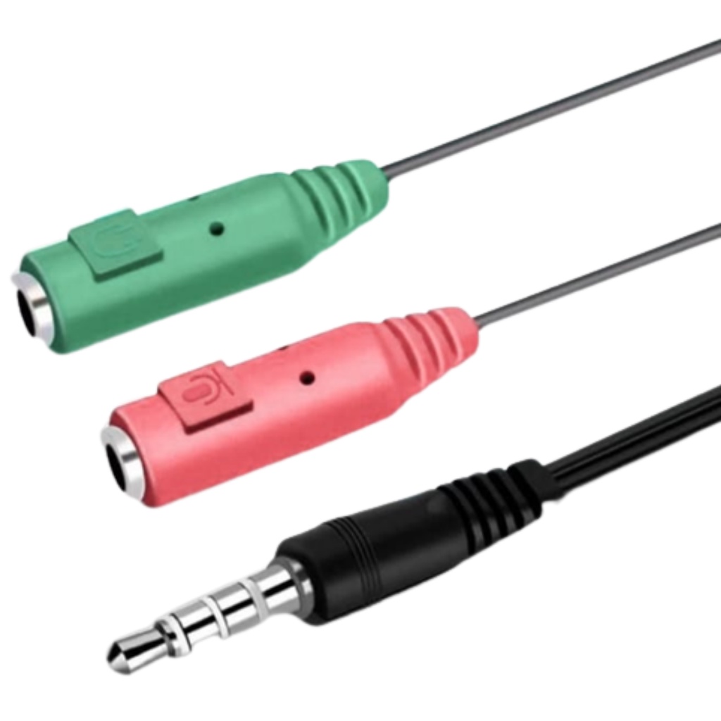 Cabo Adaptador P2 Macho P/ 2 P2 Femea Para Fone Microfone Headset Pc ...