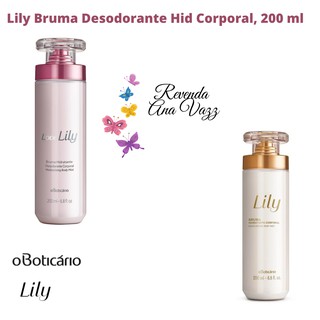 Bruma Desodorante Hidratante Corporal Lily, 200ml O Boticário | Shopee ...