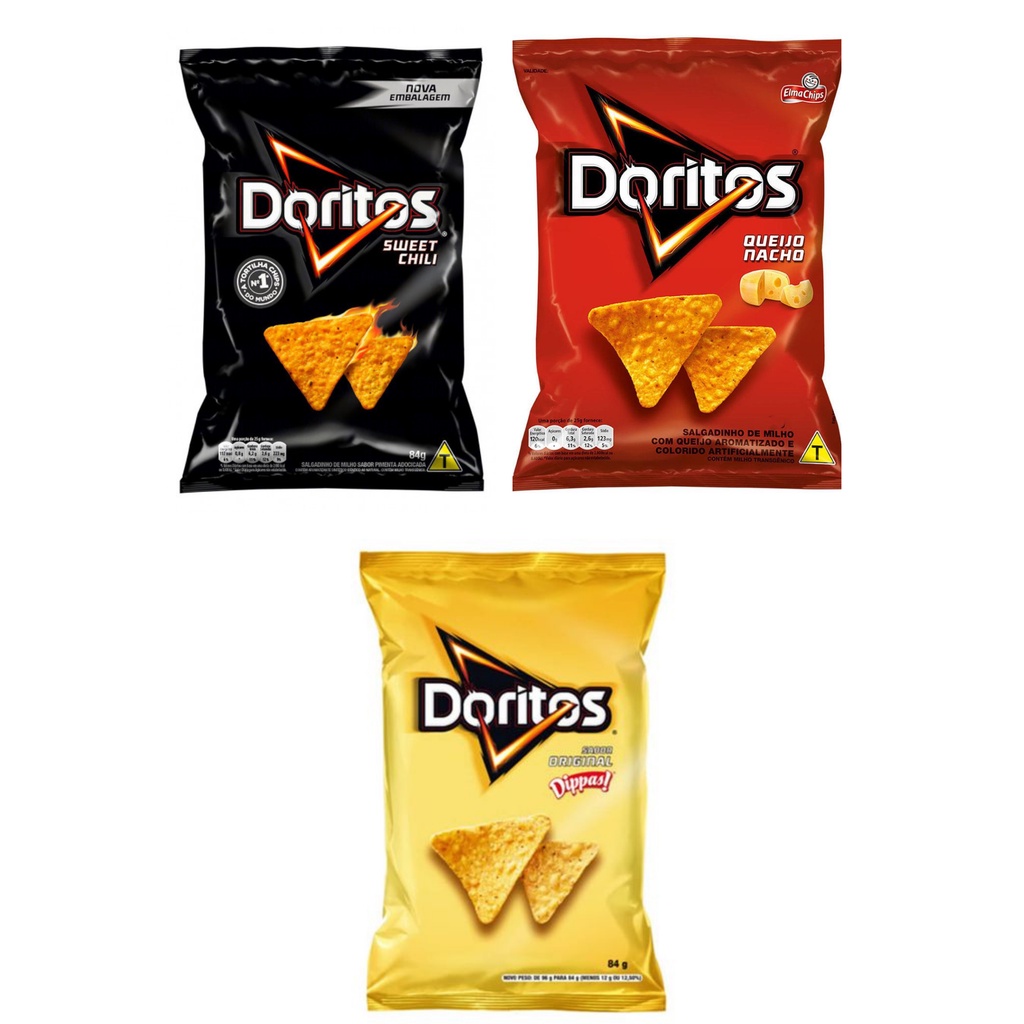 Salgadinho Doritos Dippas Original Elma Chips 84g Doritos Sweet Chili
