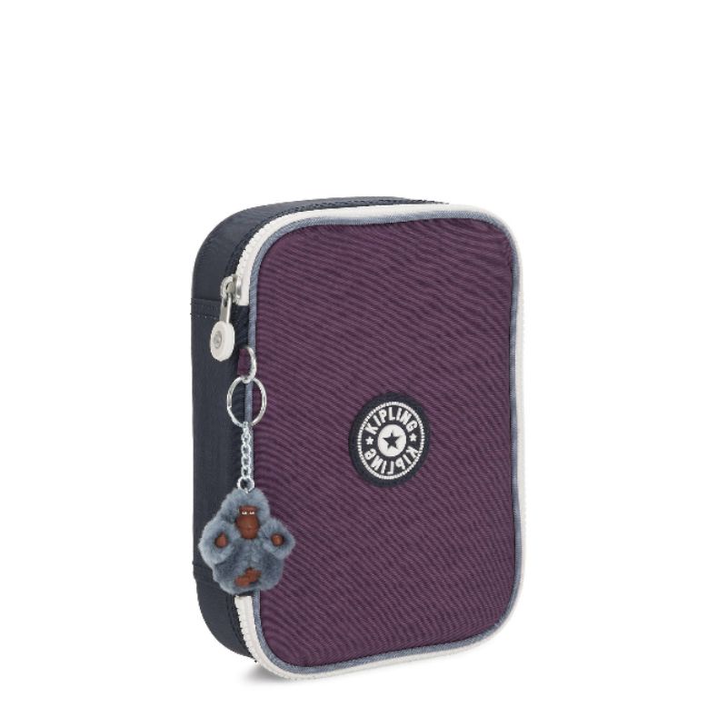 Estojo 100 pens Kipling Purple verbena colorblock | Shopee Brasil