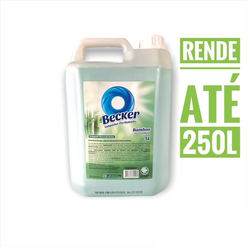 Limpador Perfumado Concentrado 5 Litros - Becker | Shopee Brasil