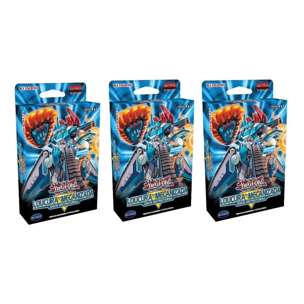3 X Yugioh Deck Estrutural Loucura Mecanizada Mechanized Shopee Brasil